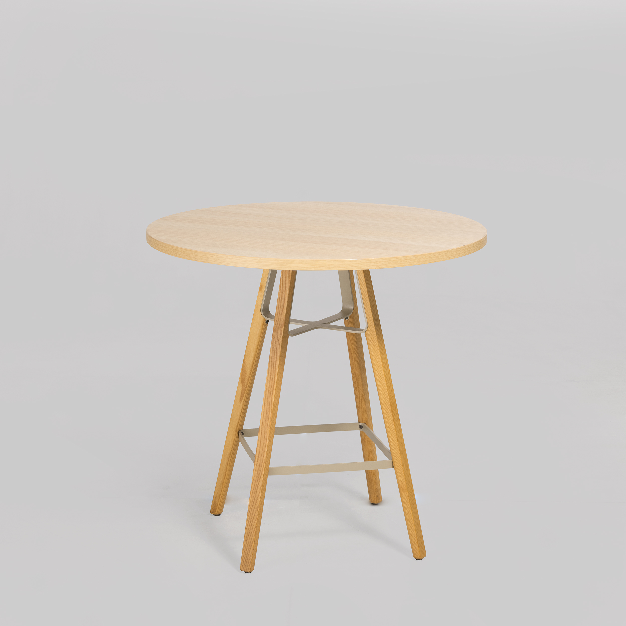 Writing table LIU Ø80 Oak / Oak - Adexpo