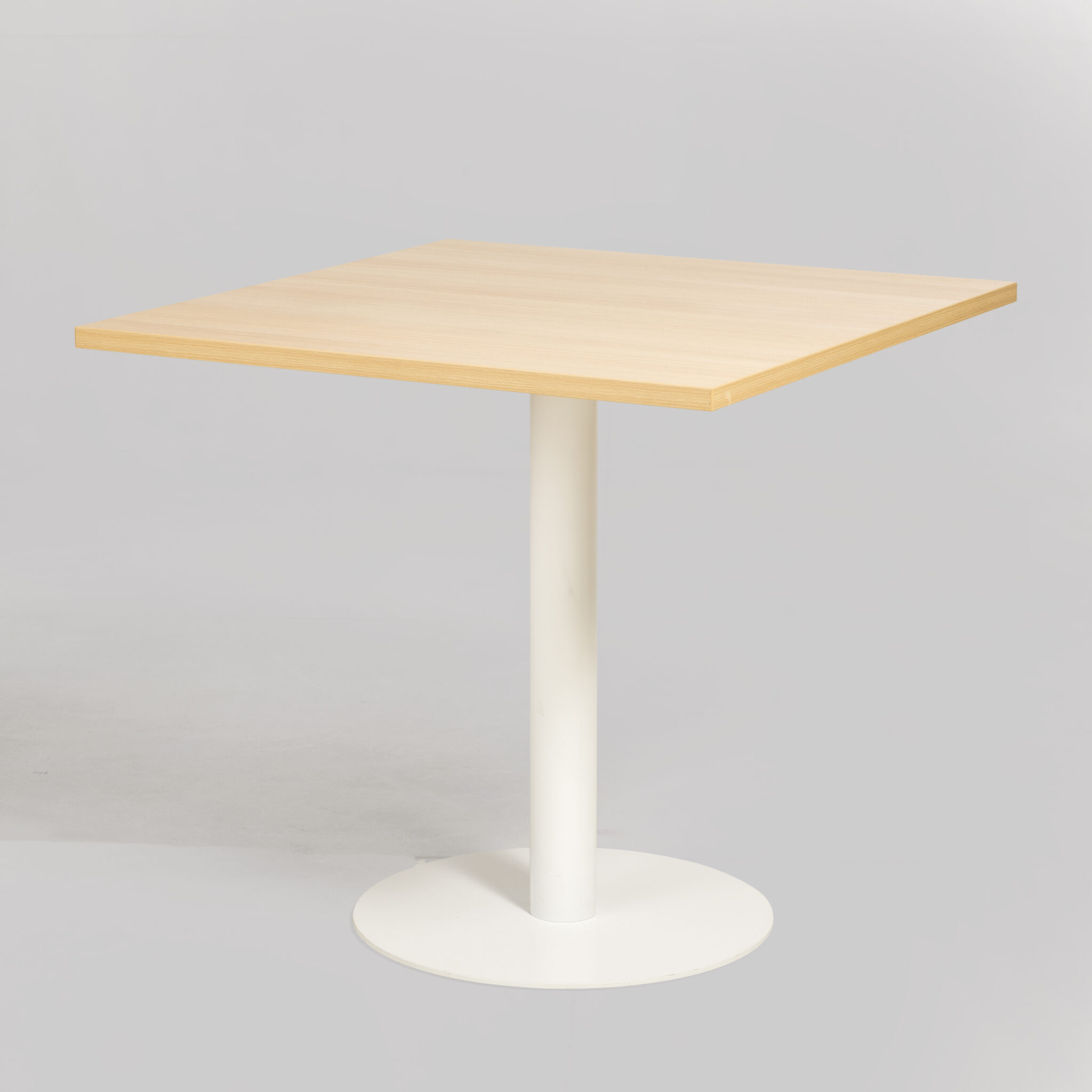 Sitztisch PUB 80x80 Weiss / Eiche - Adexpo