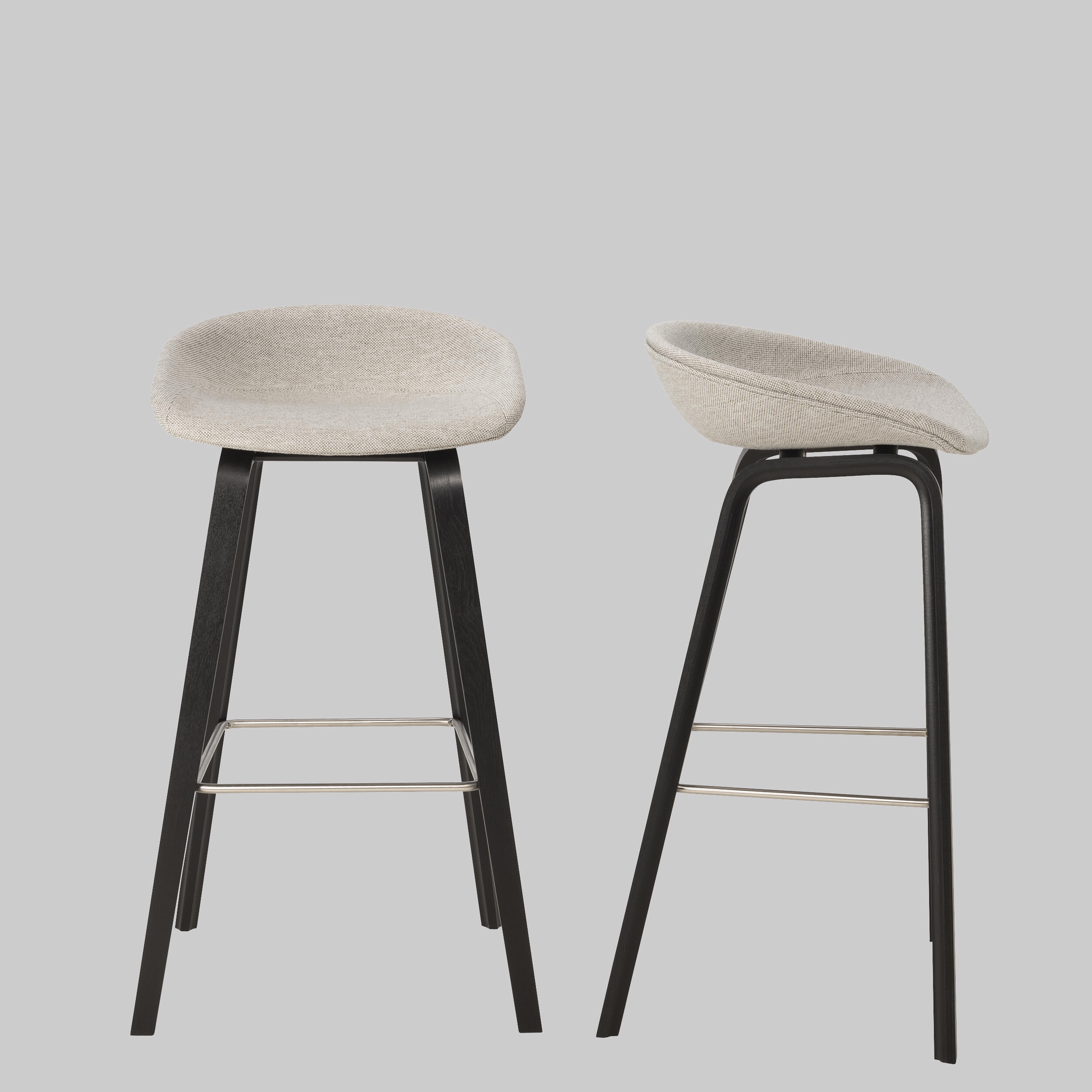 Stool ABOUT A BARSTOOL Grey / Black - Adexpo