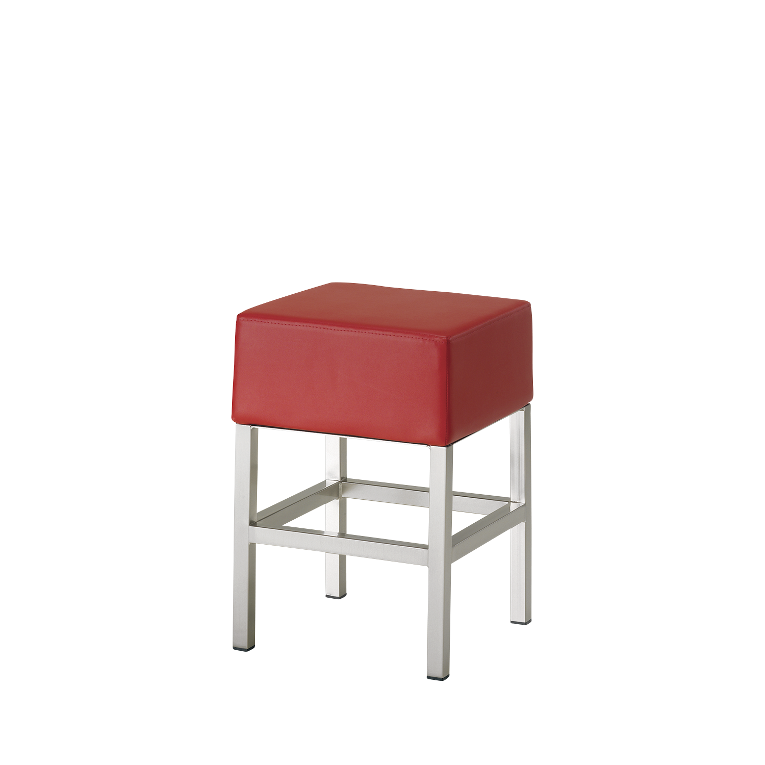 Hocker VERO Rot / Edelstahl - Adexpo